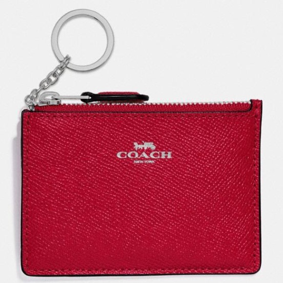 Coach | Accessories | Coach Nwt Red Mini Skinny Id Case | Poshmark